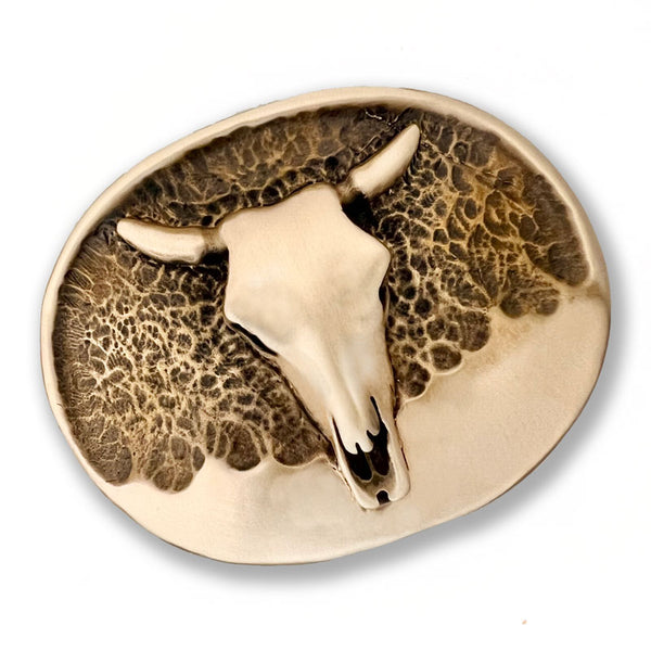 Cow Skull Belt Buckle – Louisa B Designs
