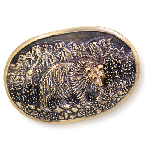 Grizzly Bear Belt Buckle – Louisa B Designs